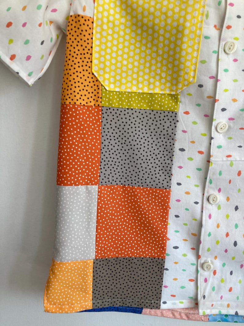 Patchwork Button Up - Etsy