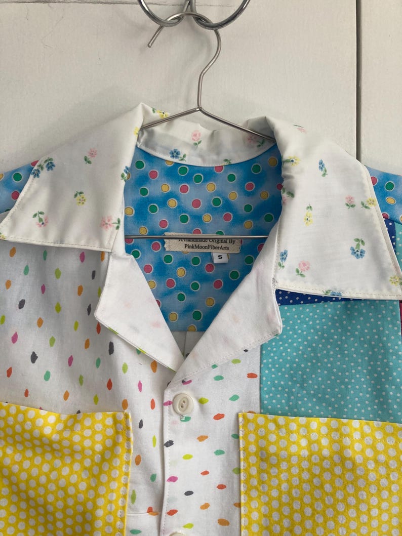 Patchwork Button Up - Etsy