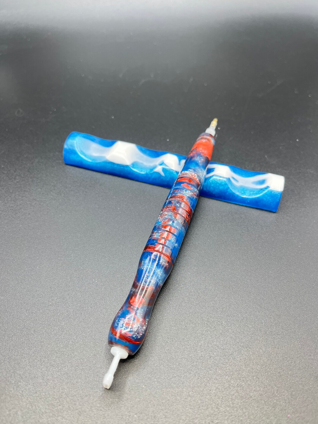 Pen Rest Great for Diamond Painting Pens Etc. Blue White - Etsy