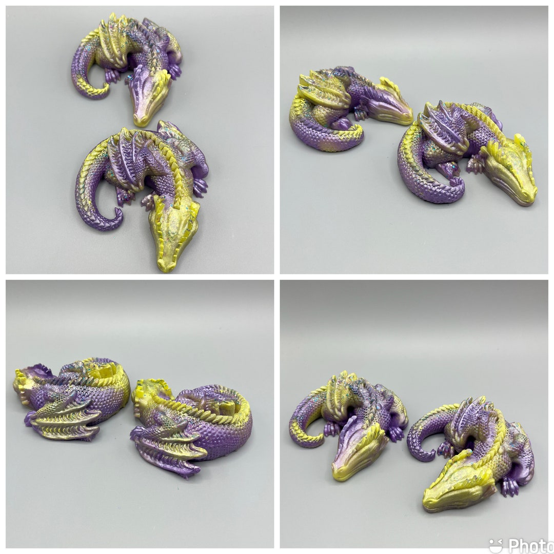 Adorable Sleeping Dragon Multi Use Cover Minder Paperweight Etc. No ...