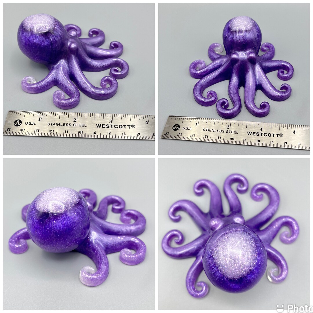 Octopus Beautiful Purple With Sparkle - Etsy