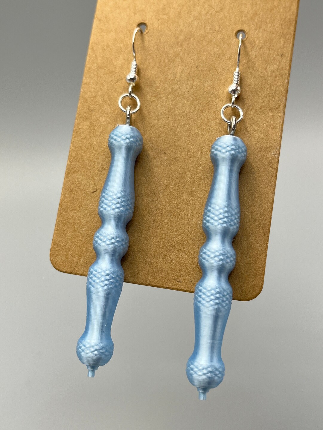 Sterling 3d Printed Diamond Painting Pen Earrings - Etsy