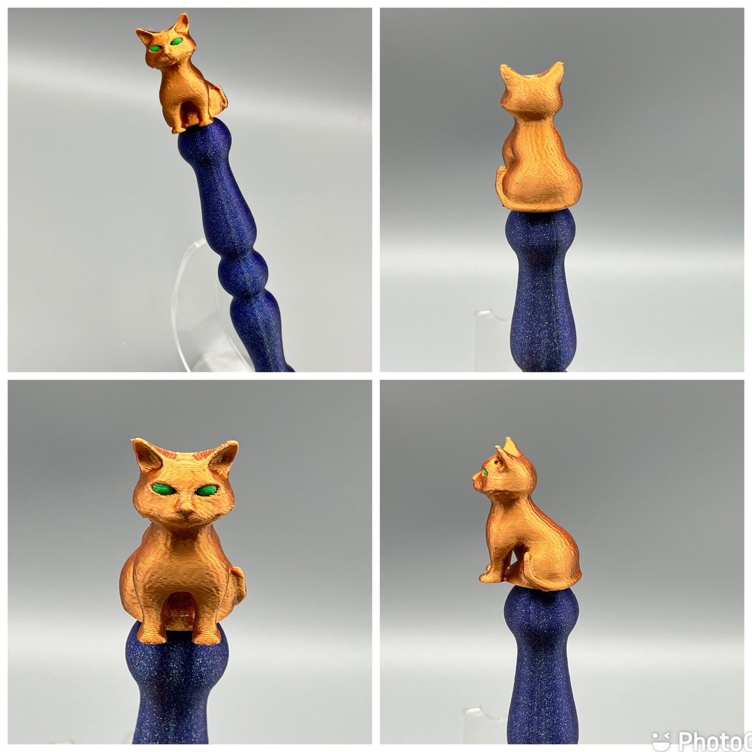 Cat W/green Eyes Diamond Painting Pen Topper - Etsy