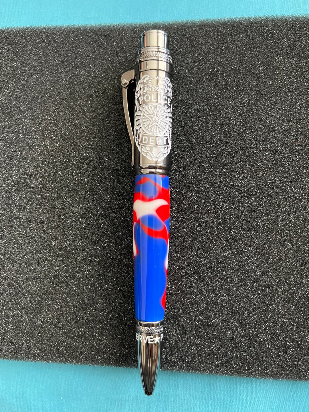 Custom Refillable Ink Pen Thin Blue Line Police - Etsy