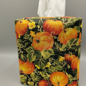 Tissue Box Cover, Pumpkin Tissue Box Cover, Bling Tissue Box,fall ...