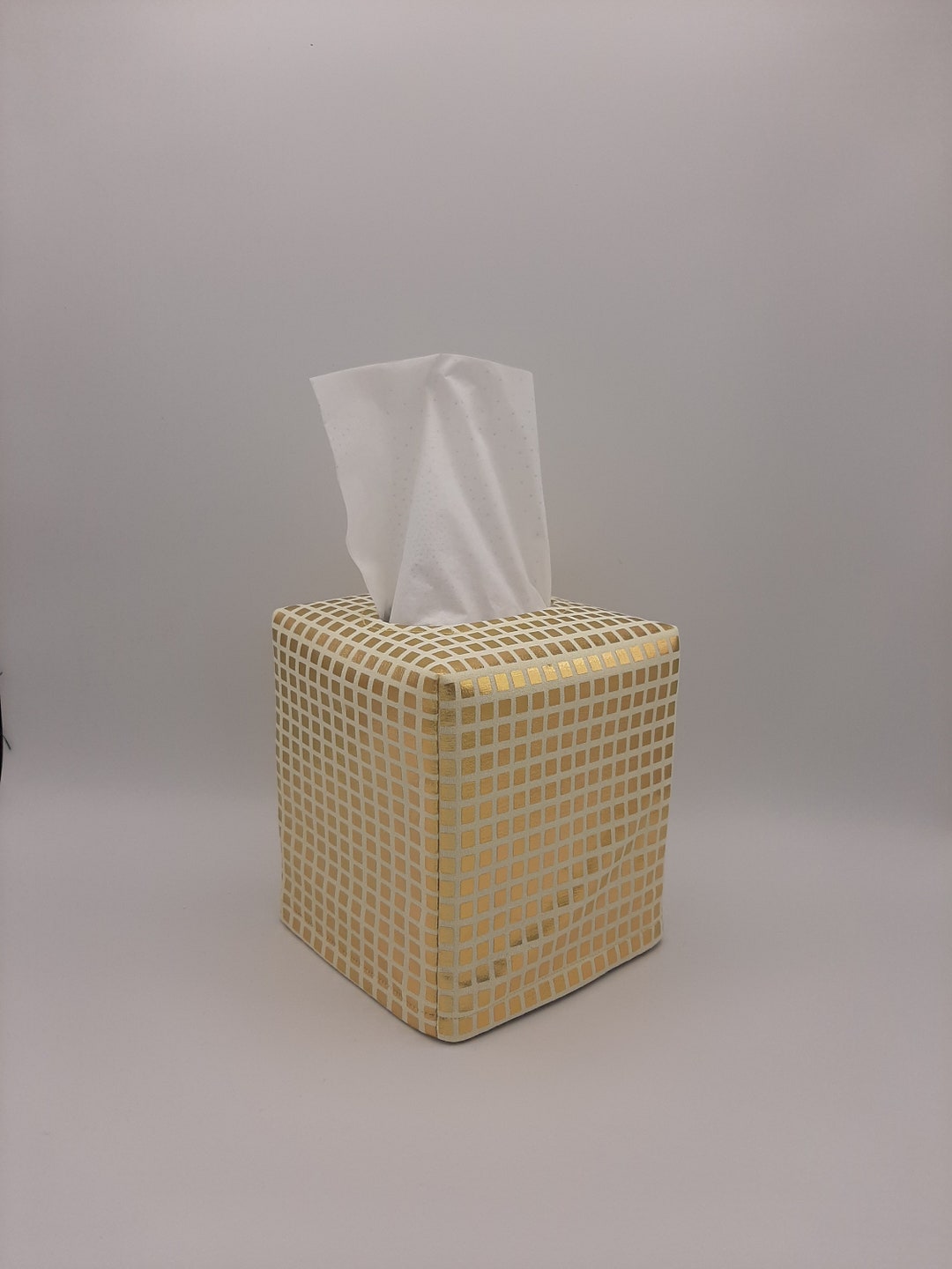 Tissue Box Cover, Gold Tissue Box Cover, Bling Tissue, Kitchen Decor ...