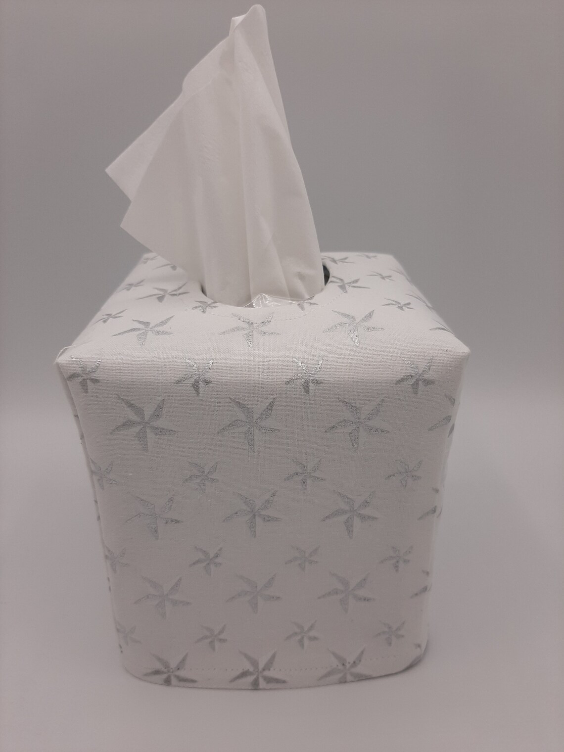 Tissue Box Cover White and Silver Tissue Box Cover Bling - Etsy