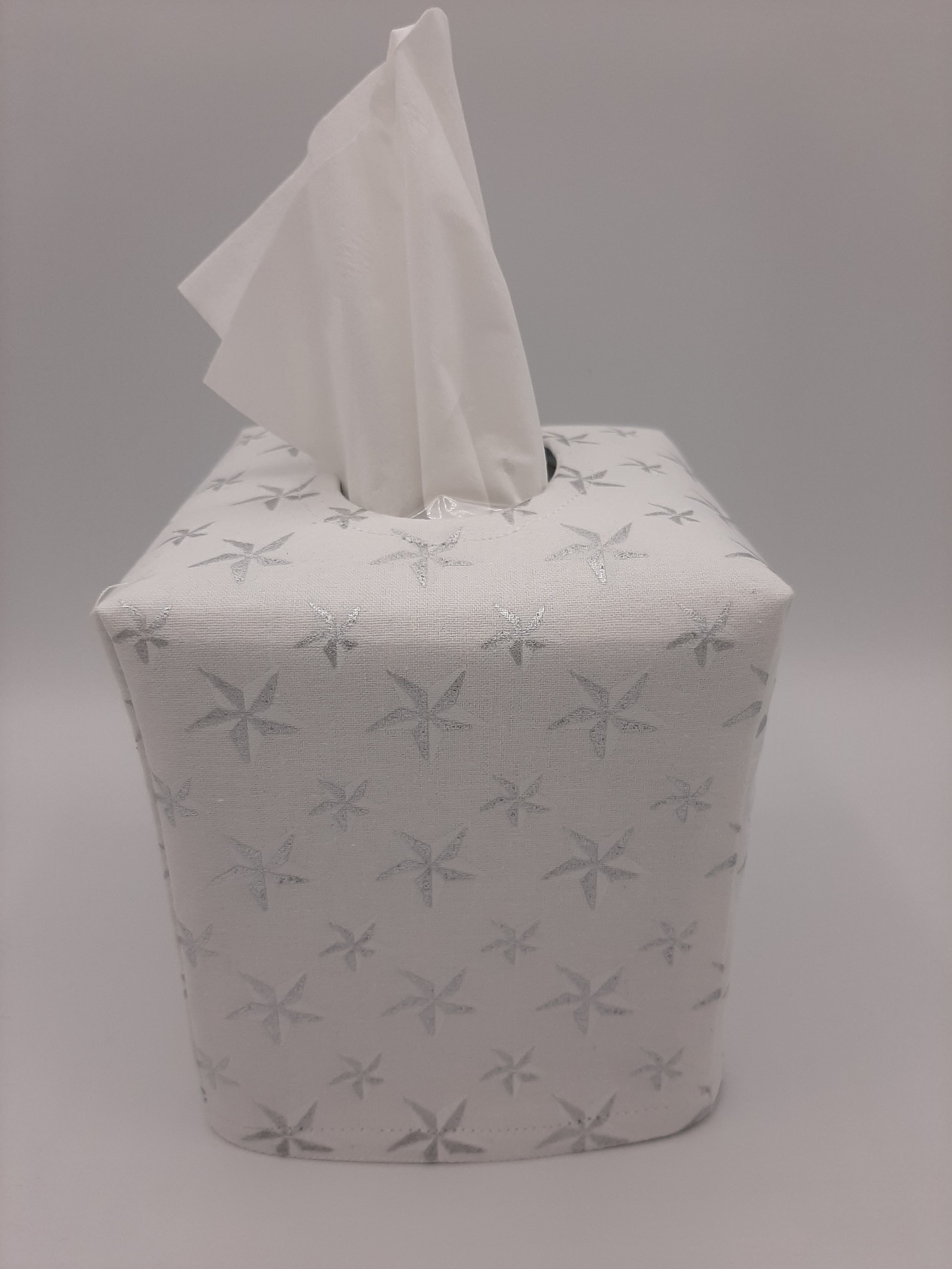 Tissue Box Cover White and Silver Tissue Box Cover Bling - Etsy