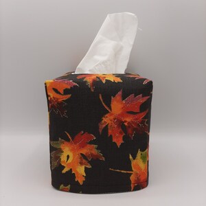 Autumn Fabric Tissue Box Cover, Fall Leaves Decor - Etsy