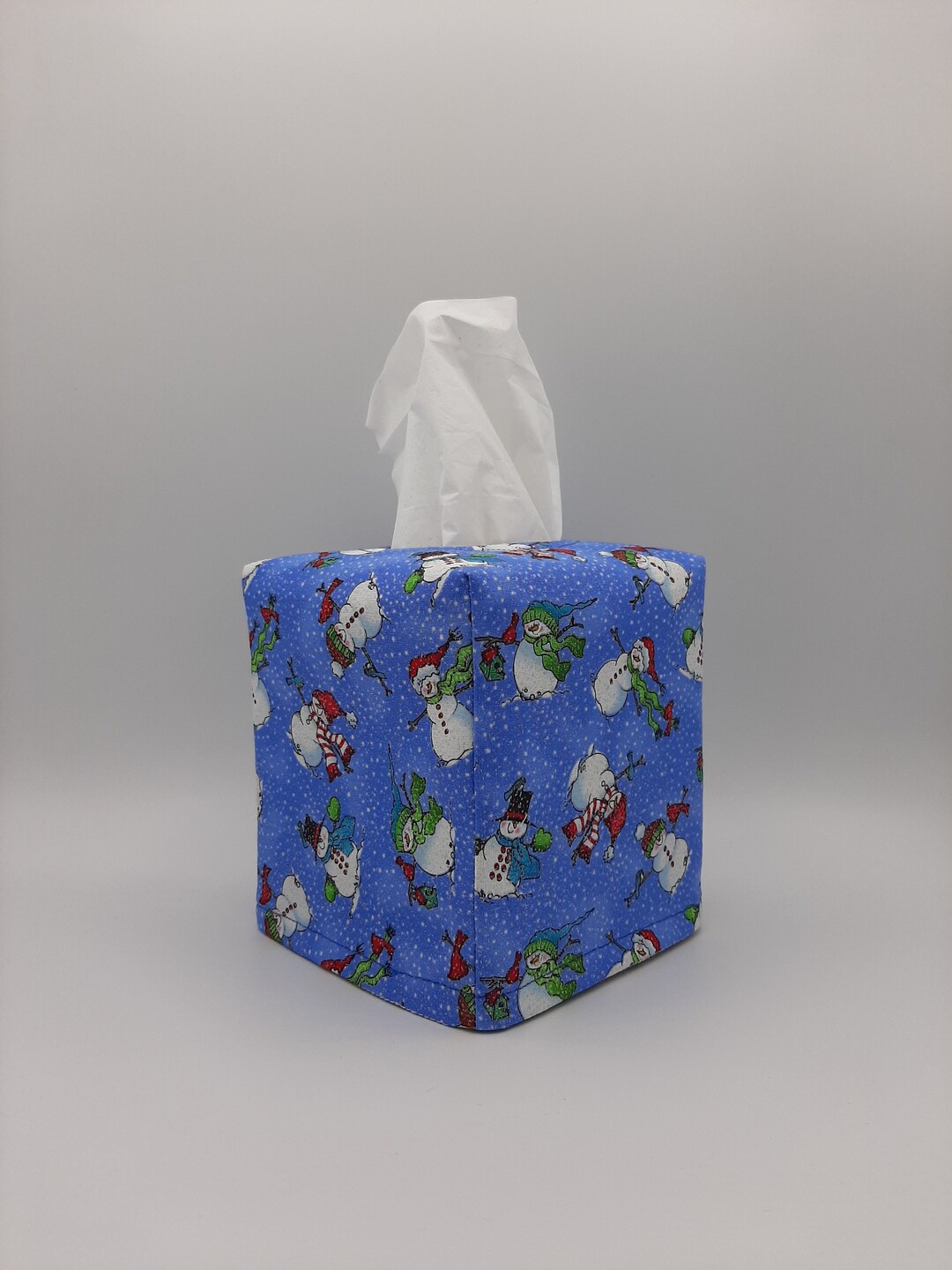 Tissue Box Cover, Snowman Tissue Box Cover, Inside Winter Decor ...