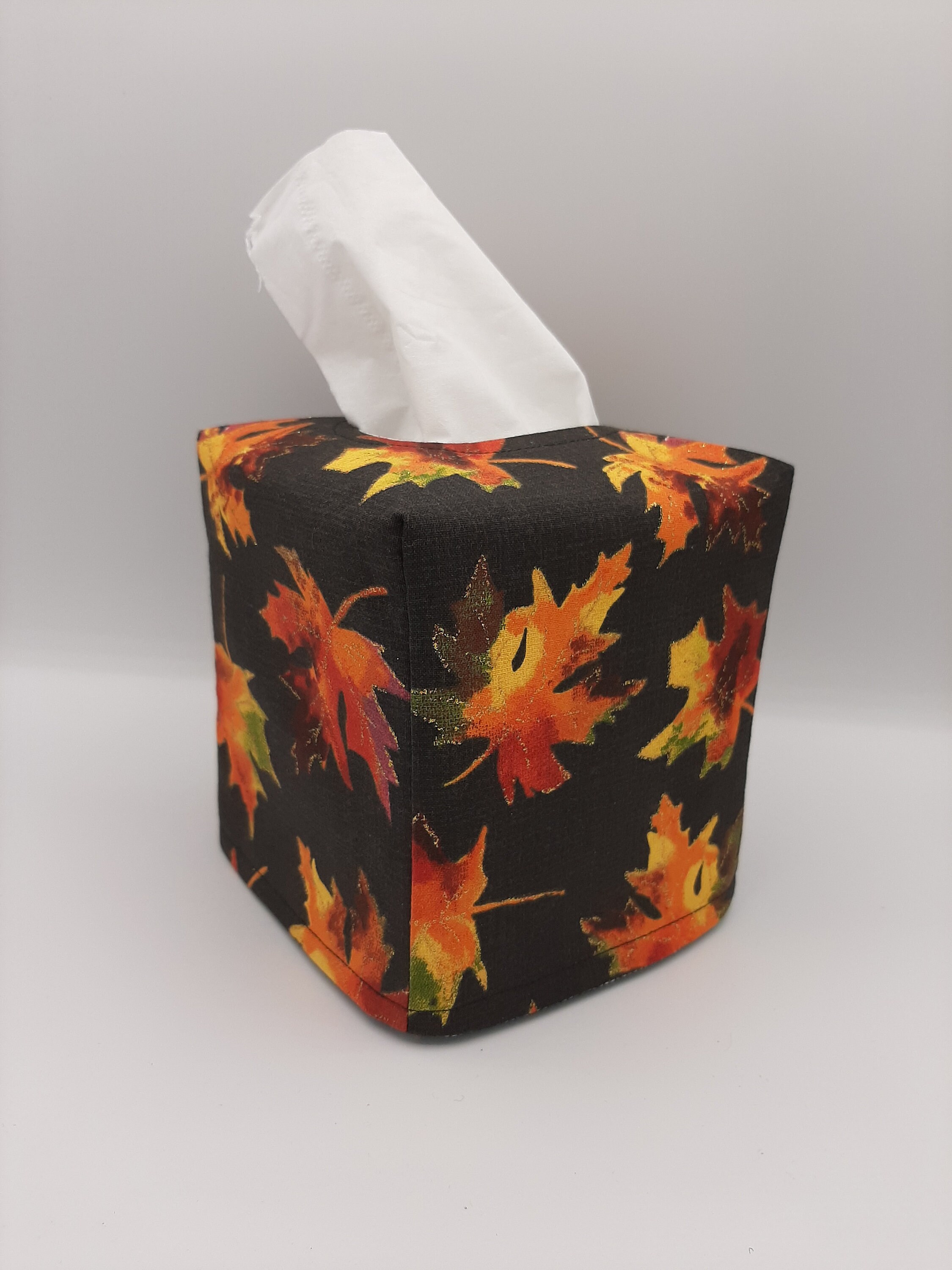 Tissue Box Cover Autumn Fall Leaves Tissue Box Cover Bling | Etsy