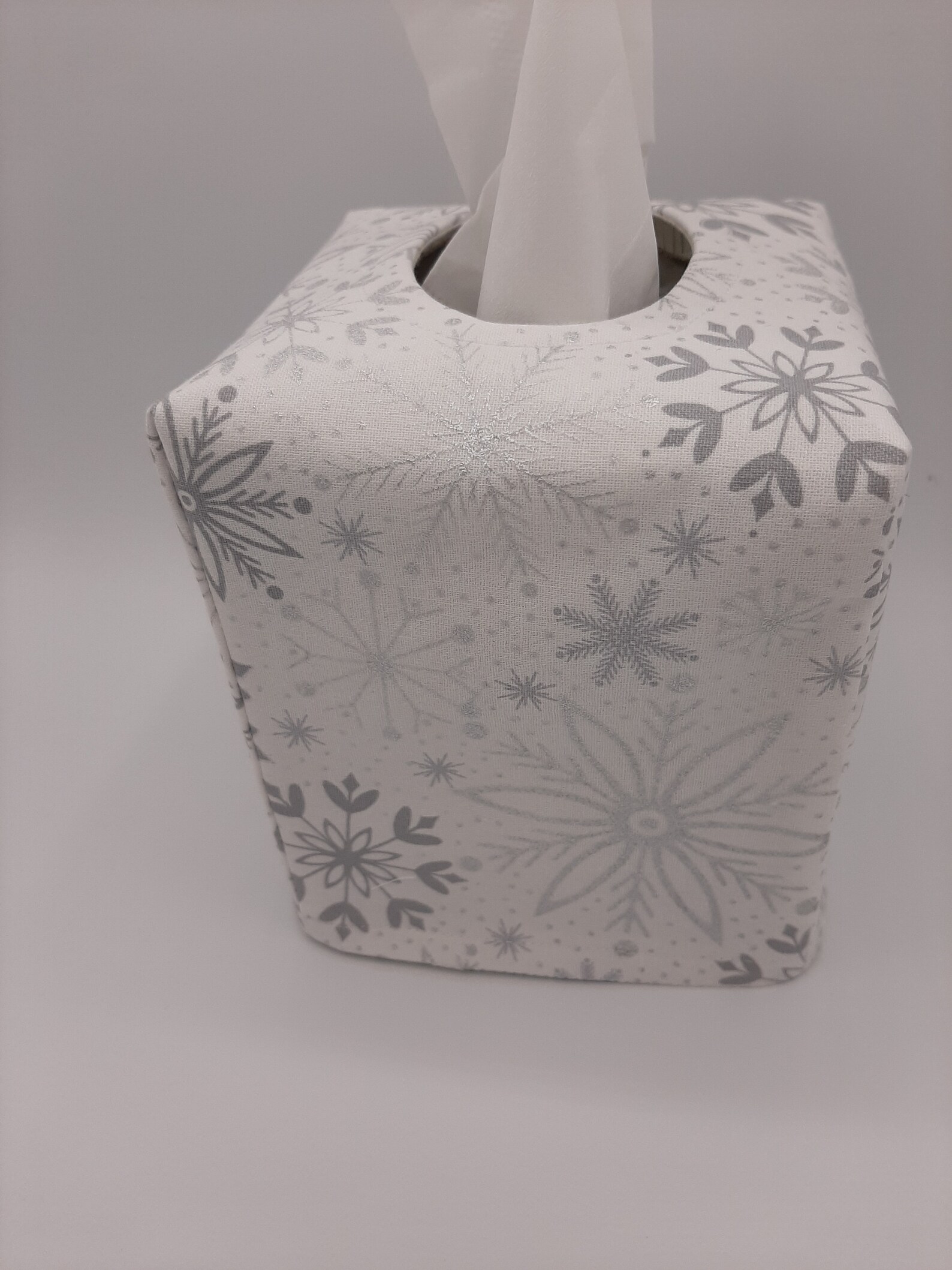 Tissue Box Cover, Snowflake Tissue Box Cover, Kitchen Decor, Tissue ...