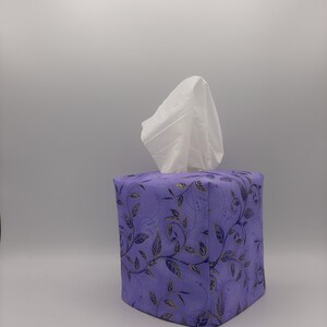 Tissue Box Cover, Purple Tissue Box Cover, Bling Tissue Cover, Kitchen ...