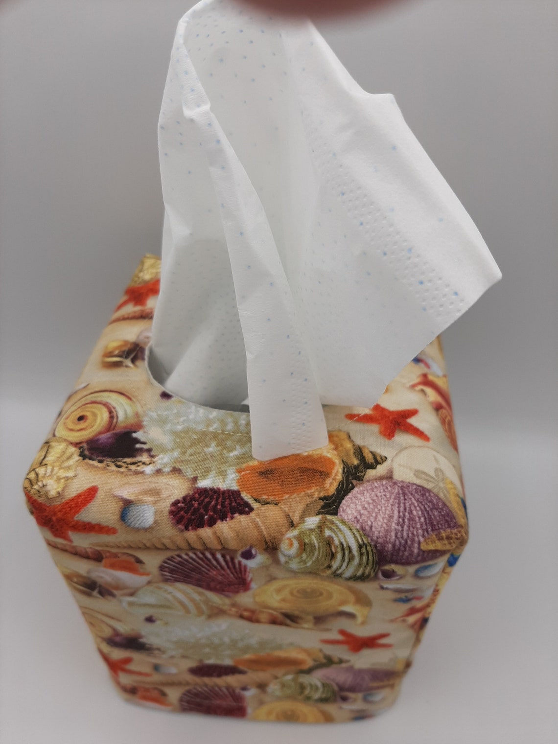 Tissue Box Cover Sea Shells Tissue Box Beach Theme Tissue - Etsy