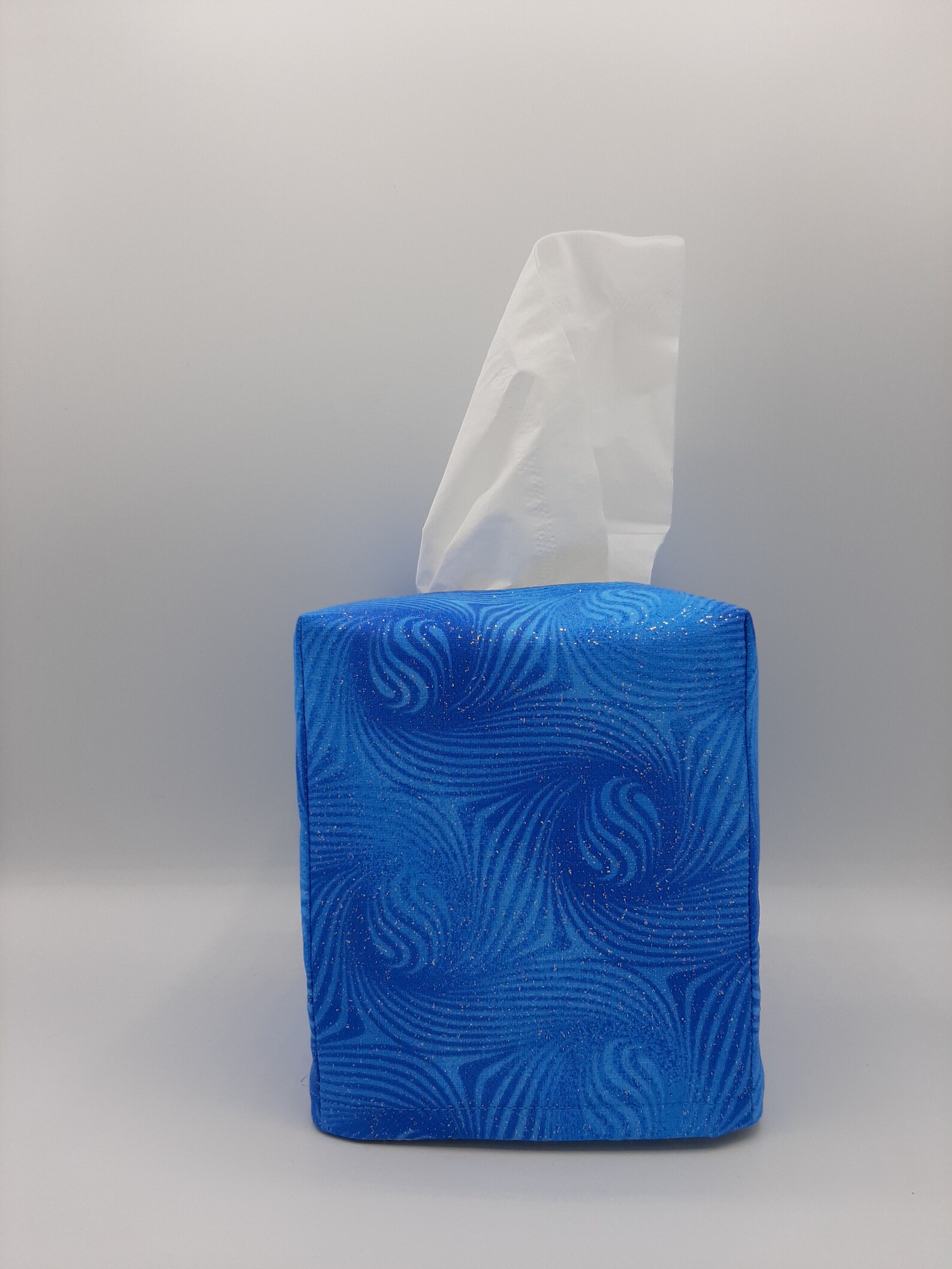 Tissue Box Cover Blue Tissue Box Cover Bling Tissue Kitchen | Etsy
