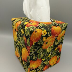 Tissue Box Cover, Pumpkin Tissue Box Cover, Bling Tissue Box,fall ...