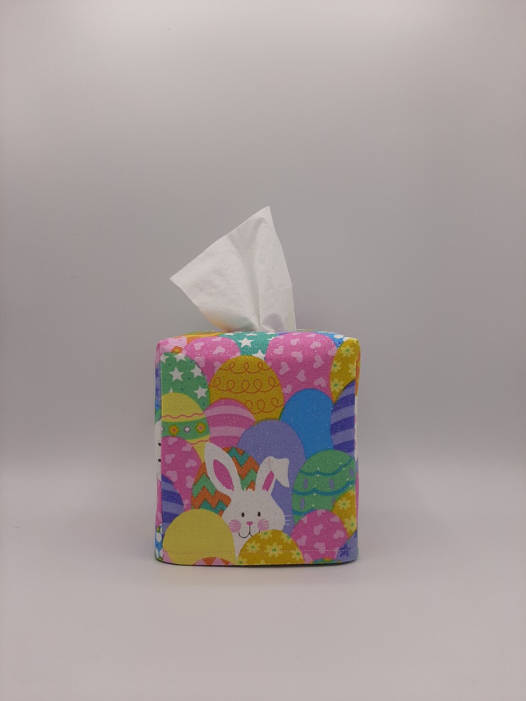 Tissue Box Cover, Easter Tissue Box Cover, Easter Bunny Tissue Cover ...