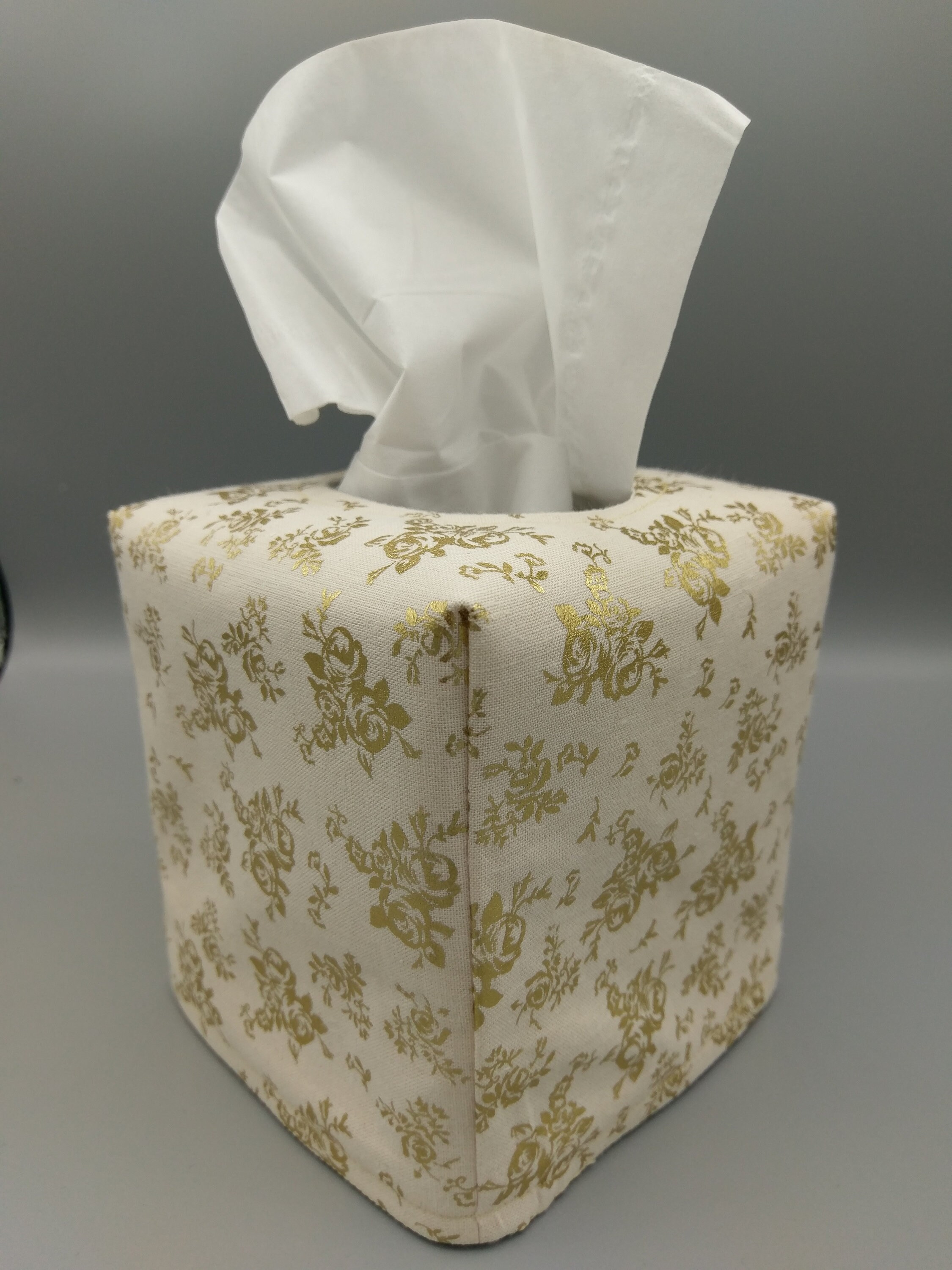 GoldTissue Box Cover Gold Kleenex Cover Gift for Mom | Etsy