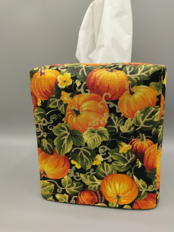 Tissue Box Cover Pumpkin Tissue Box Cover Bling Tissue Box | Etsy