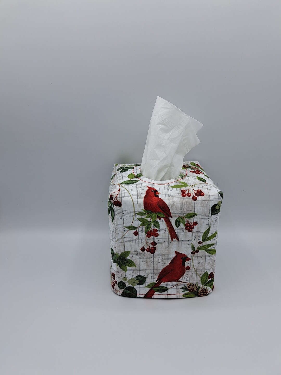 Tissue Box Cover, Cardinal Tissue Box Cover, Christmas Indoor Decor ...