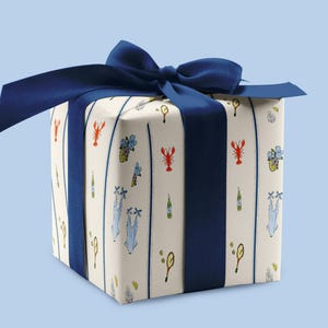 Hamptons Summer Soirée Wrapping Paper {gift Wrap, Birthday, Holiday ...