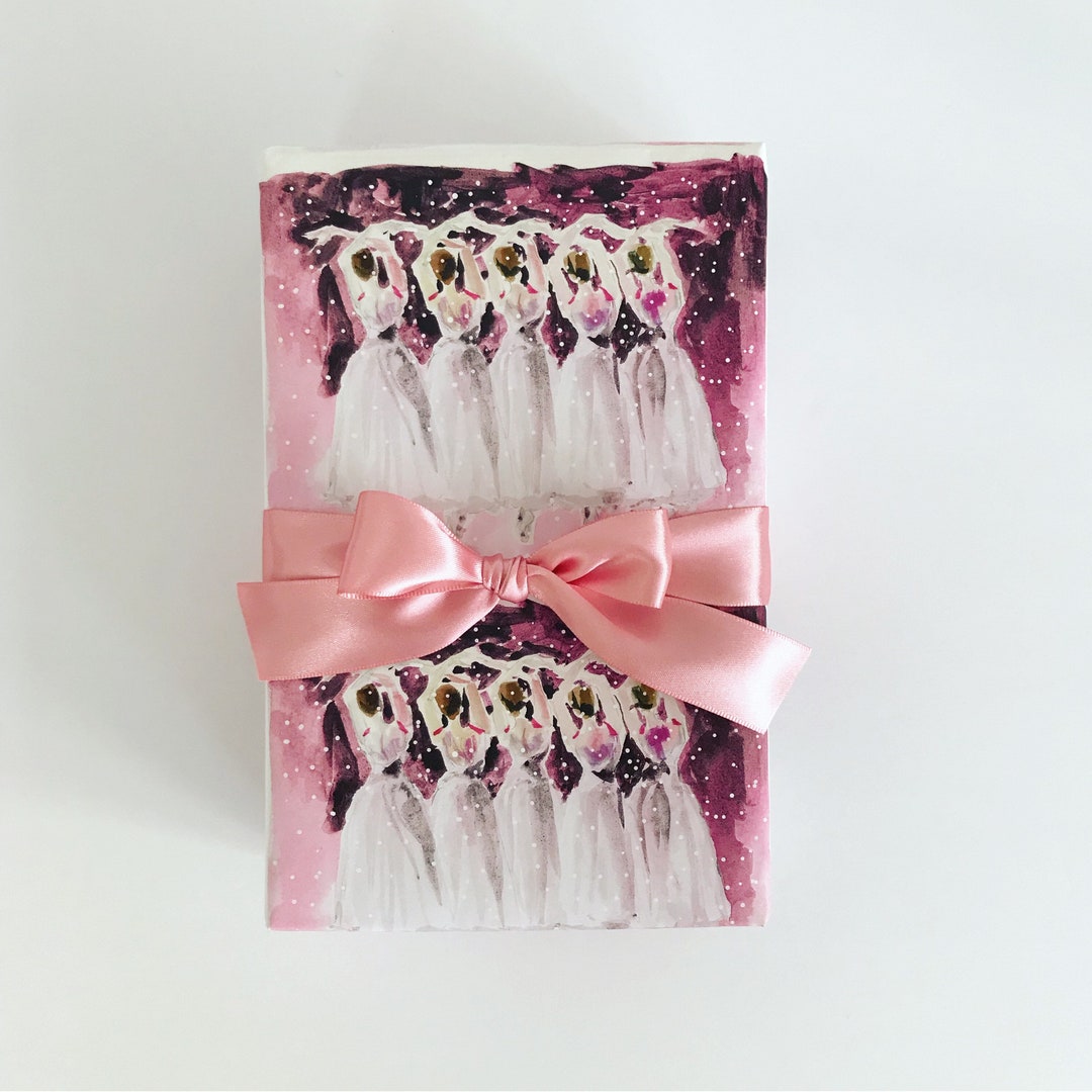 Wrapping Paper Pink Ballerinas in the Snow {christmas, Holiday, Gift ...
