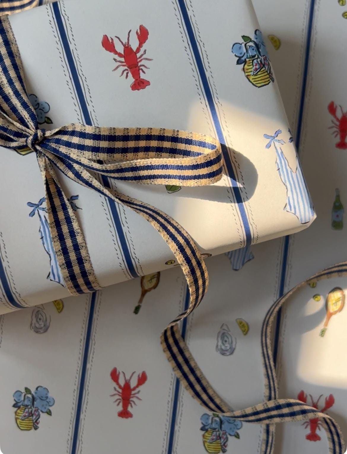 Hamptons Summer Soirée Wrapping Paper {gift Wrap, Birthday, Holiday ...