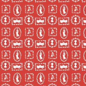 Wrapping Paper: Red Jane Austen {gift Wrap, Birthday, Holiday ...