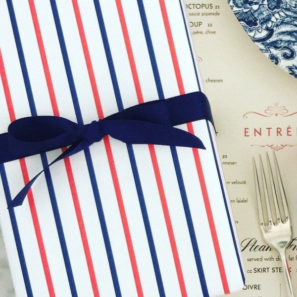 Red White and Blue Wrapping Paper - Etsy