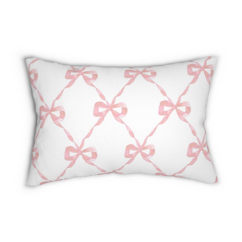 Bow Pink Pillow - Etsy