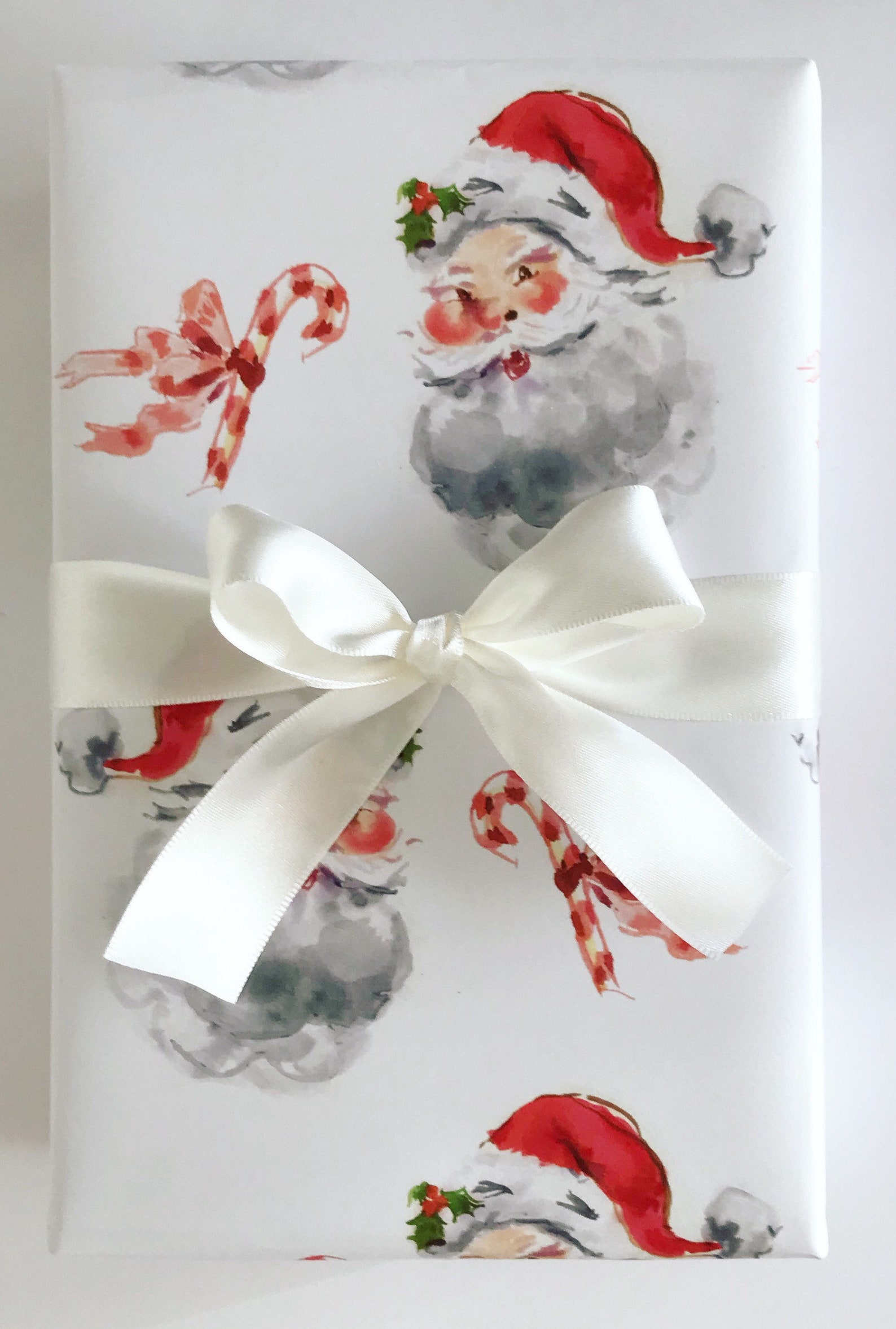 Wrapping Paper Santa Claus {gift Wrap, Birthday, Holiday, Christmas} - Etsy