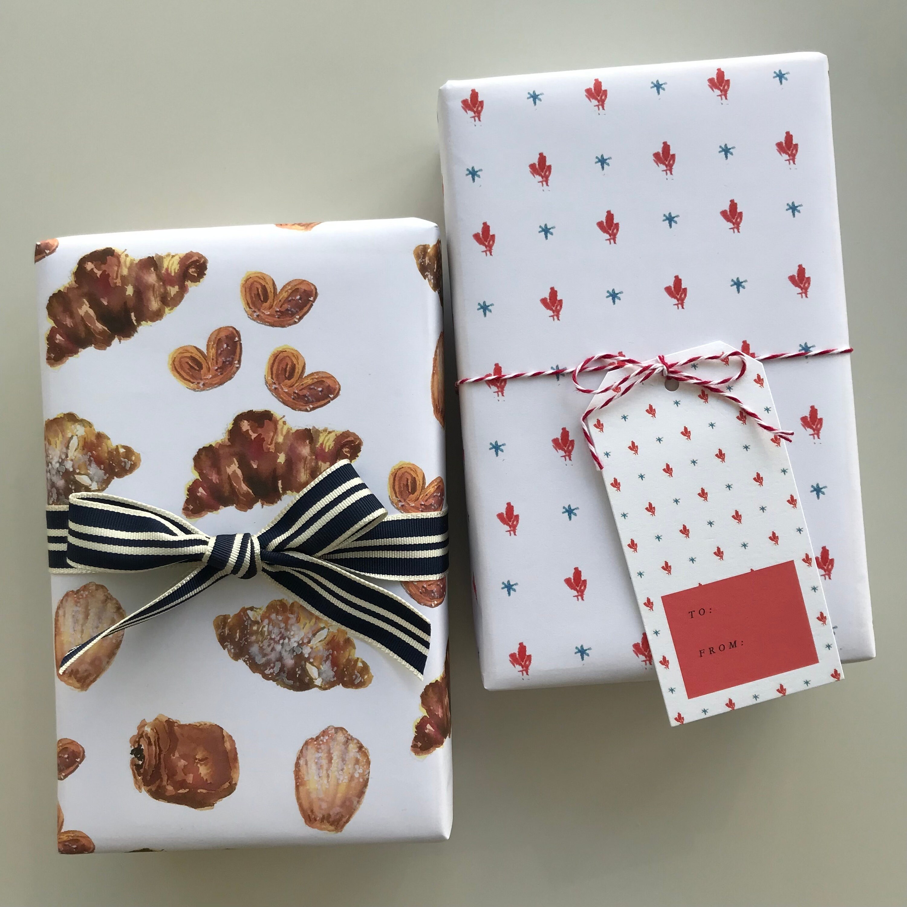 Wrapping Paper: French Bakery {gift Wrap, Birthday, Holiday, Christmas ...