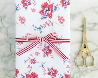 Wrapping Paper: Red Pinstripe gift Wrap Birthday Holiday - Etsy