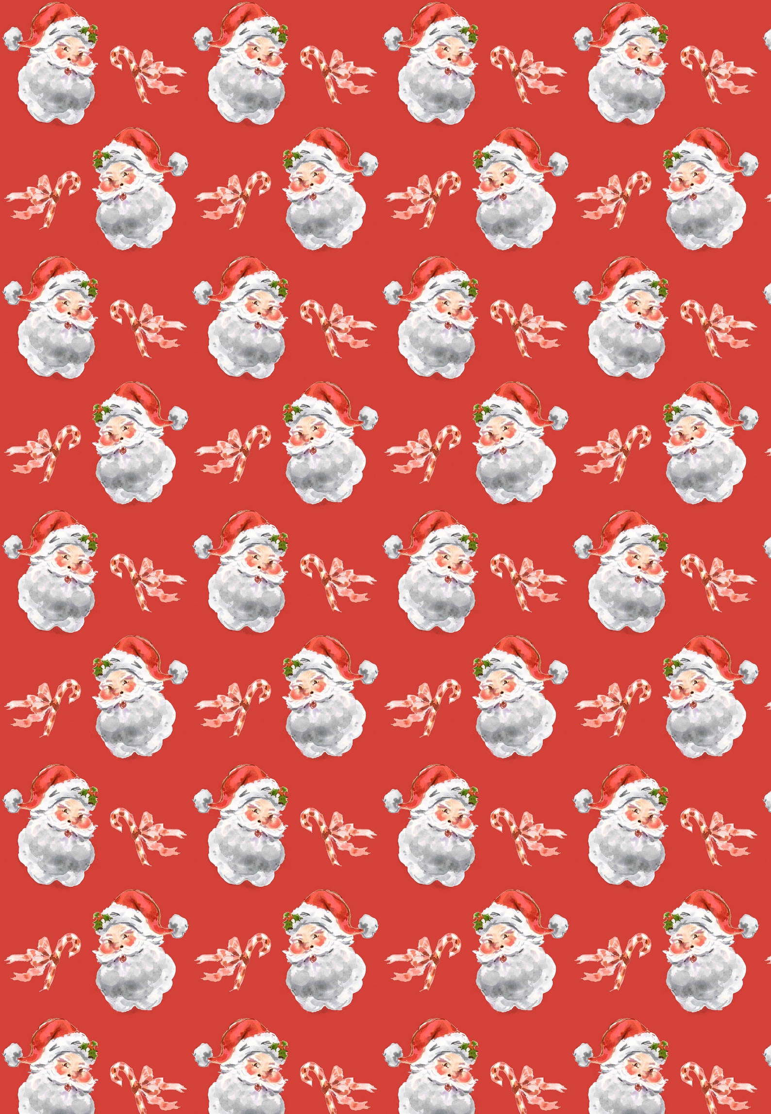 Wrapping Paper: Santa Claus Red gift Wrap Birthday Holiday - Etsy
