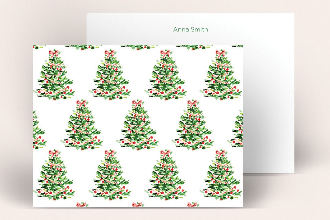 Personalized Stationery: Oh Christmas Tree {stationary Notecards ...