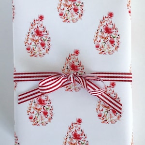 Wrapping Paper: Red Bows gift Wrap Birthday Holiday - Etsy