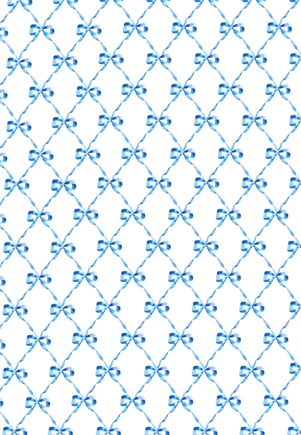 Wrapping Paper: Blue Parisian Bows {gift Wrap, Birthday, Holiday ...