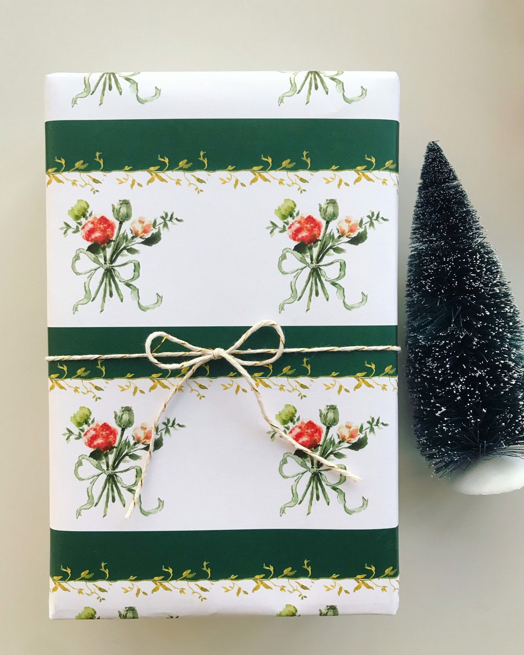 Wrapping Paper: Hunter Regency Bouquet {gift Wrap, Birthday, Holiday ...