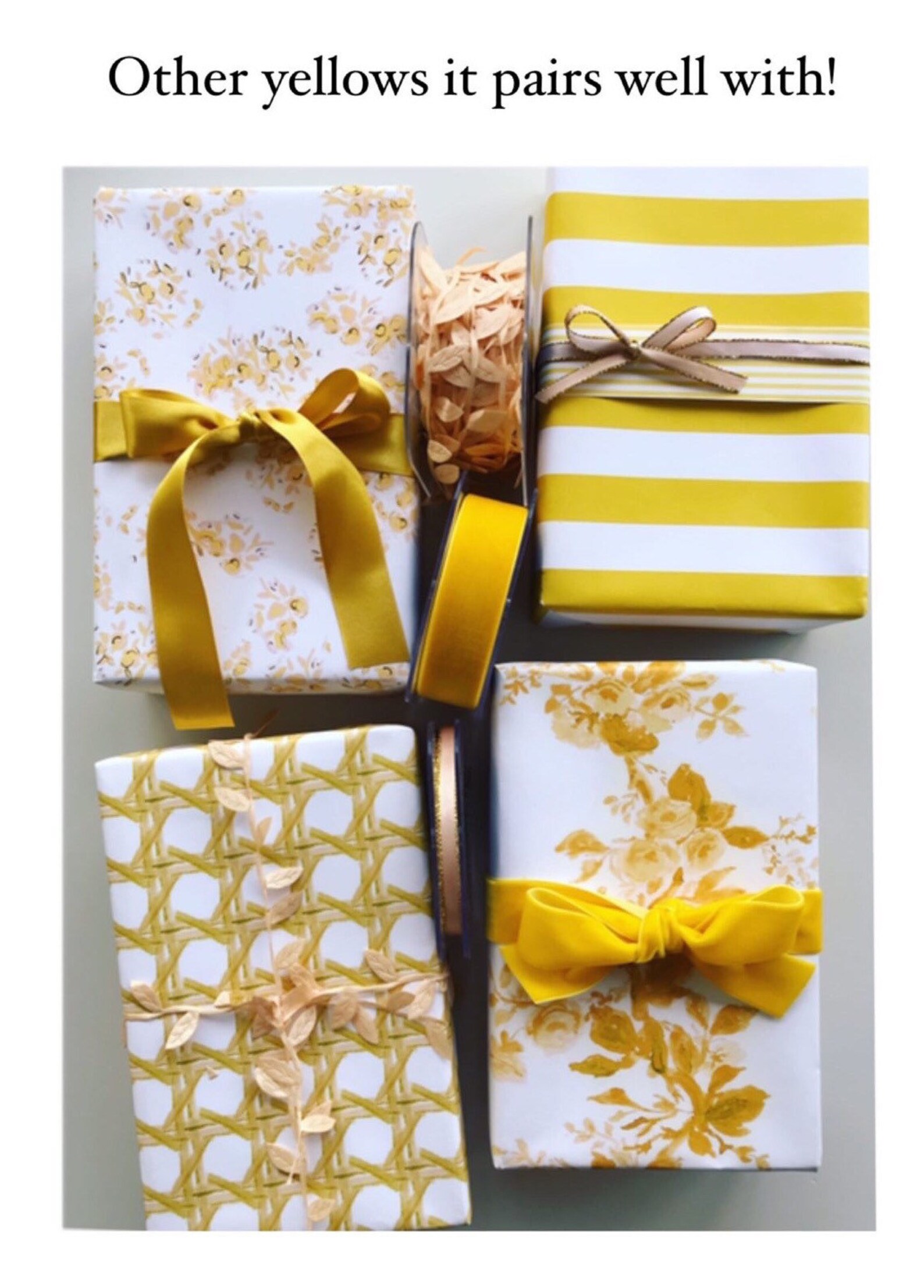 Wrapping Paper: Yellow Paisley {gift Wrap, Birthday, Holiday, Christmas ...