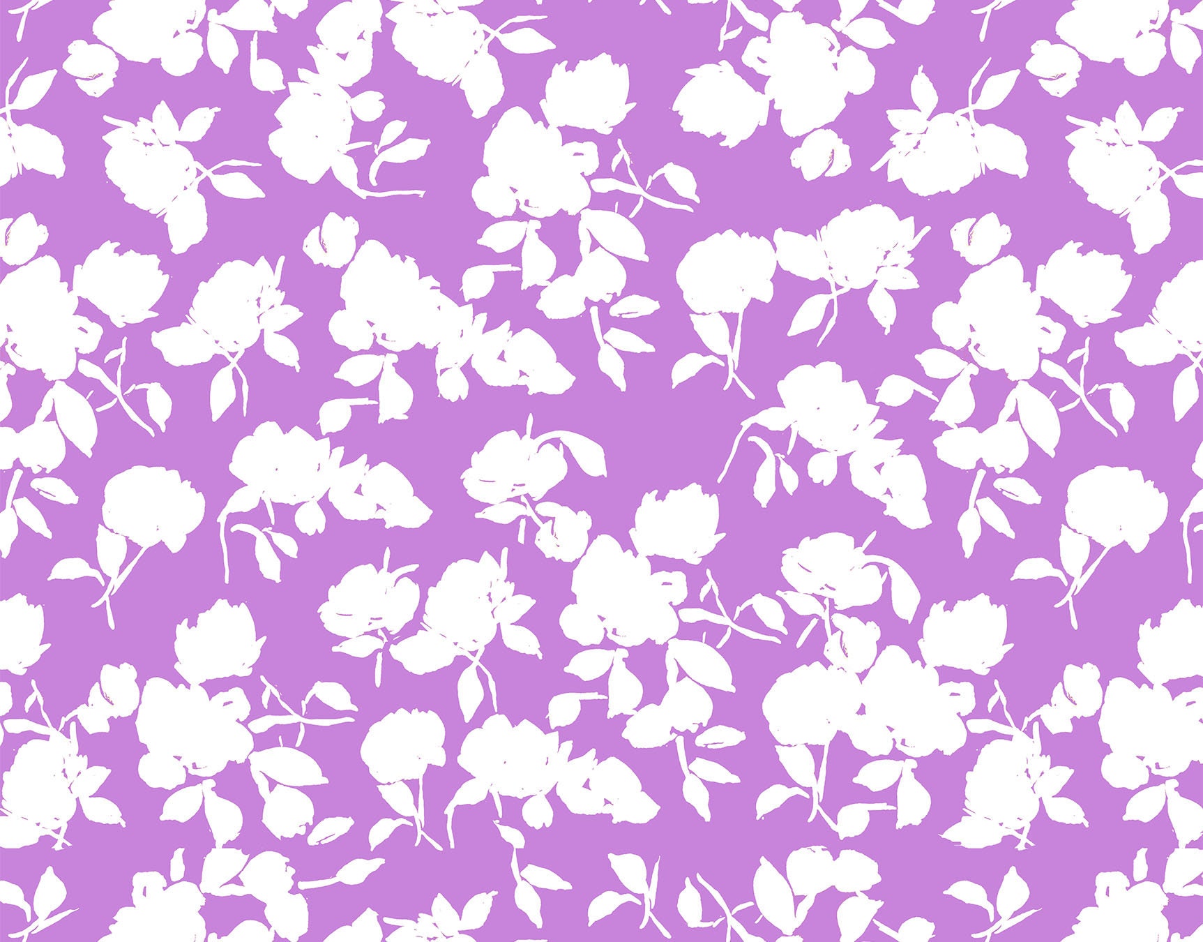 Wrapping Paper: Lilac Silhouette Floral gift Wrap Birthday - Etsy