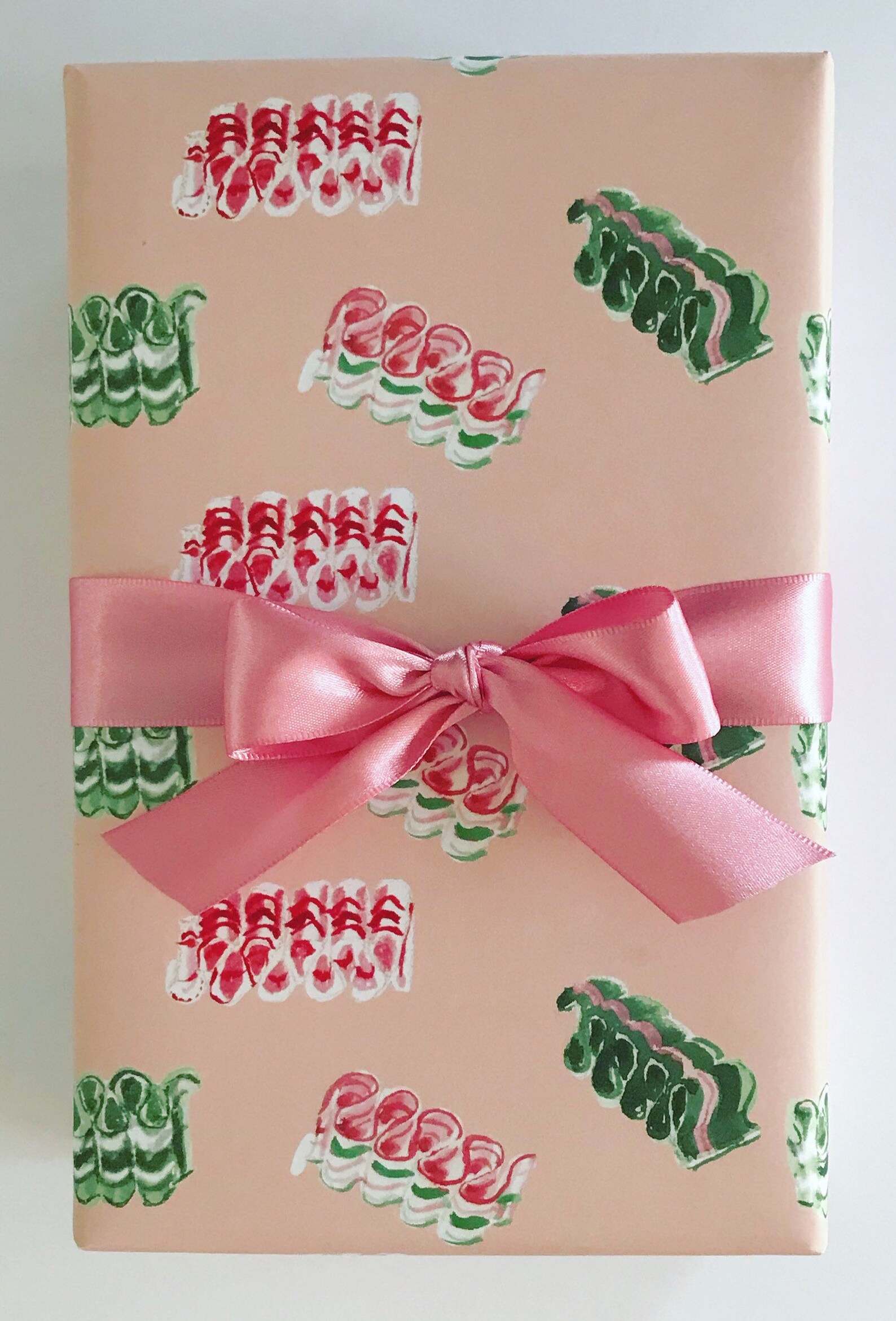 Wrapping Paper: Ribbon Candy Pink gift Wrap Birthday - Etsy