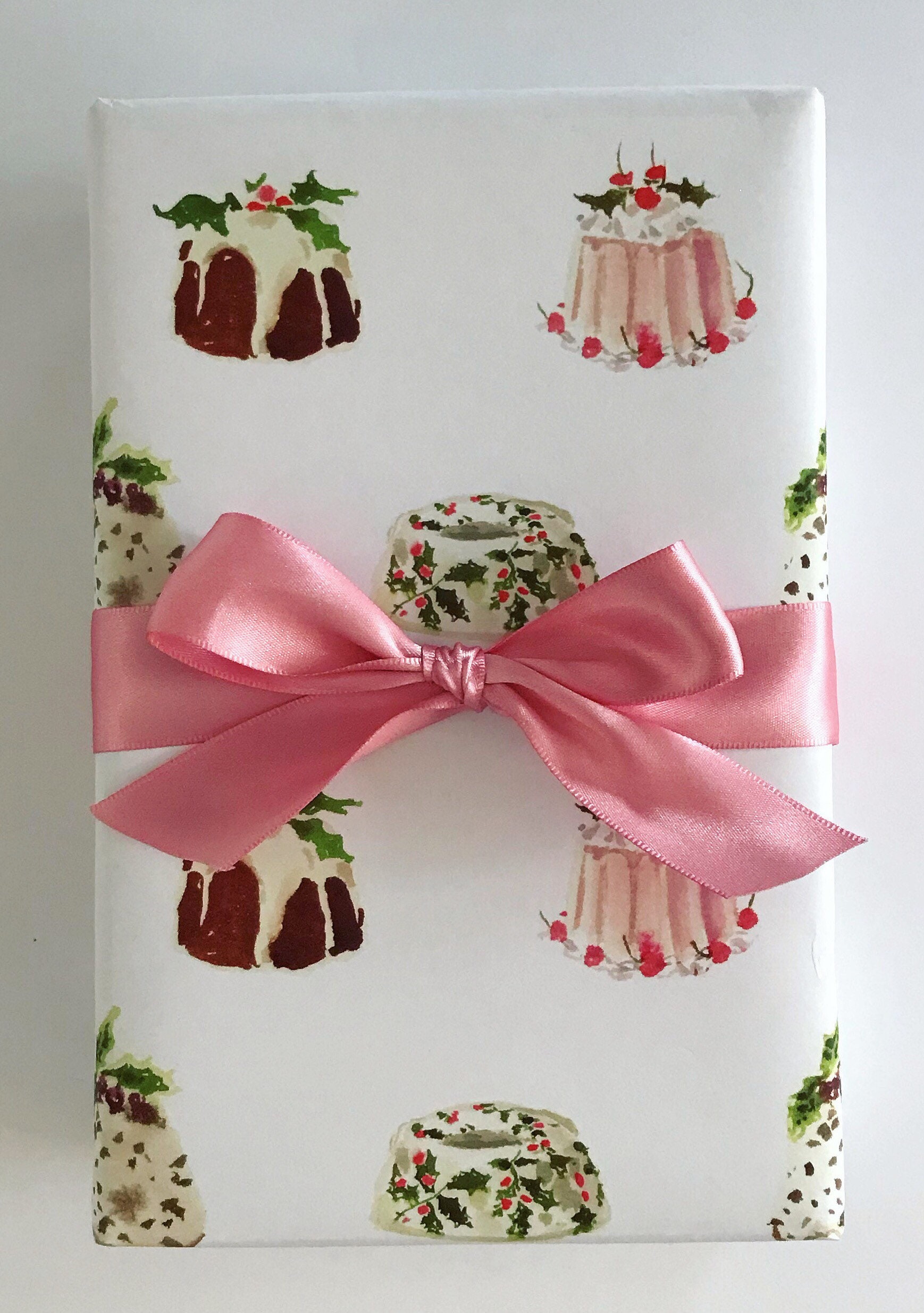 Wrapping Paper: Christmas Cakes gift Wrap Birthday Holiday - Etsy