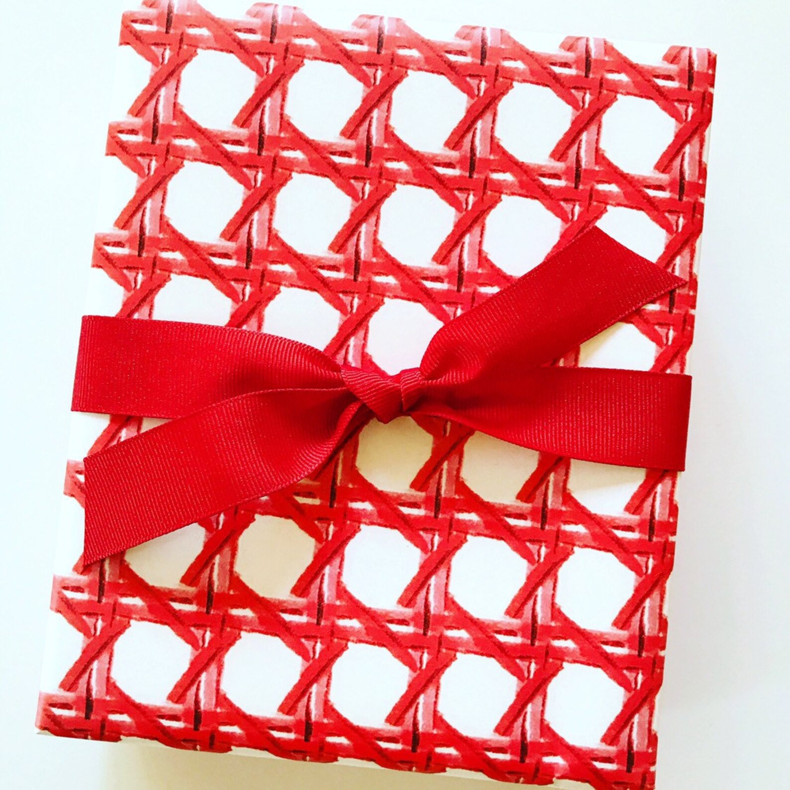 Wrapping Paper: Red Cane gift Wrap Birthday Holiday | Etsy