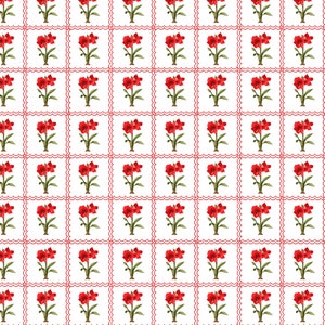 Wrapping Paper: Amaryllis Scallop Grid {gift Wrap, Birthday, Holiday ...