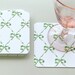 Paper Coaster Set: Red Parisian Bows coaster, Custom, Artistic, Girly ...