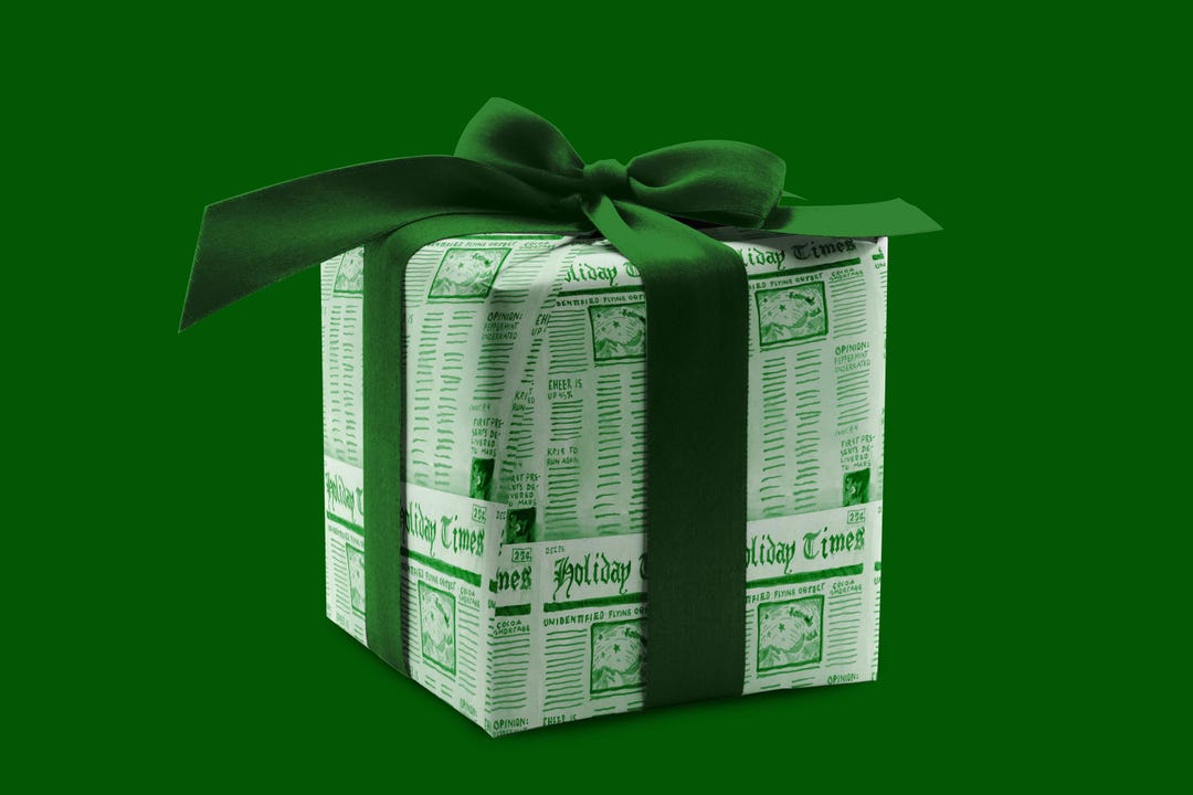 Green Holiday Times {gift Wrap, Birthday, Holiday, Christmas} - Etsy