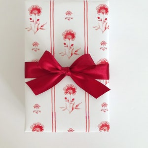 Wrapping Paper: Red Bows gift Wrap Birthday Holiday - Etsy
