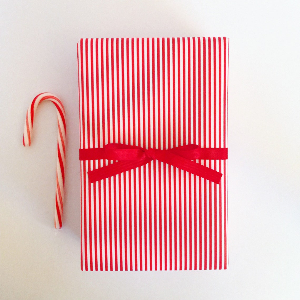 Wrapping Paper: Red Pinstripe gift Wrap Birthday Holiday - Etsy