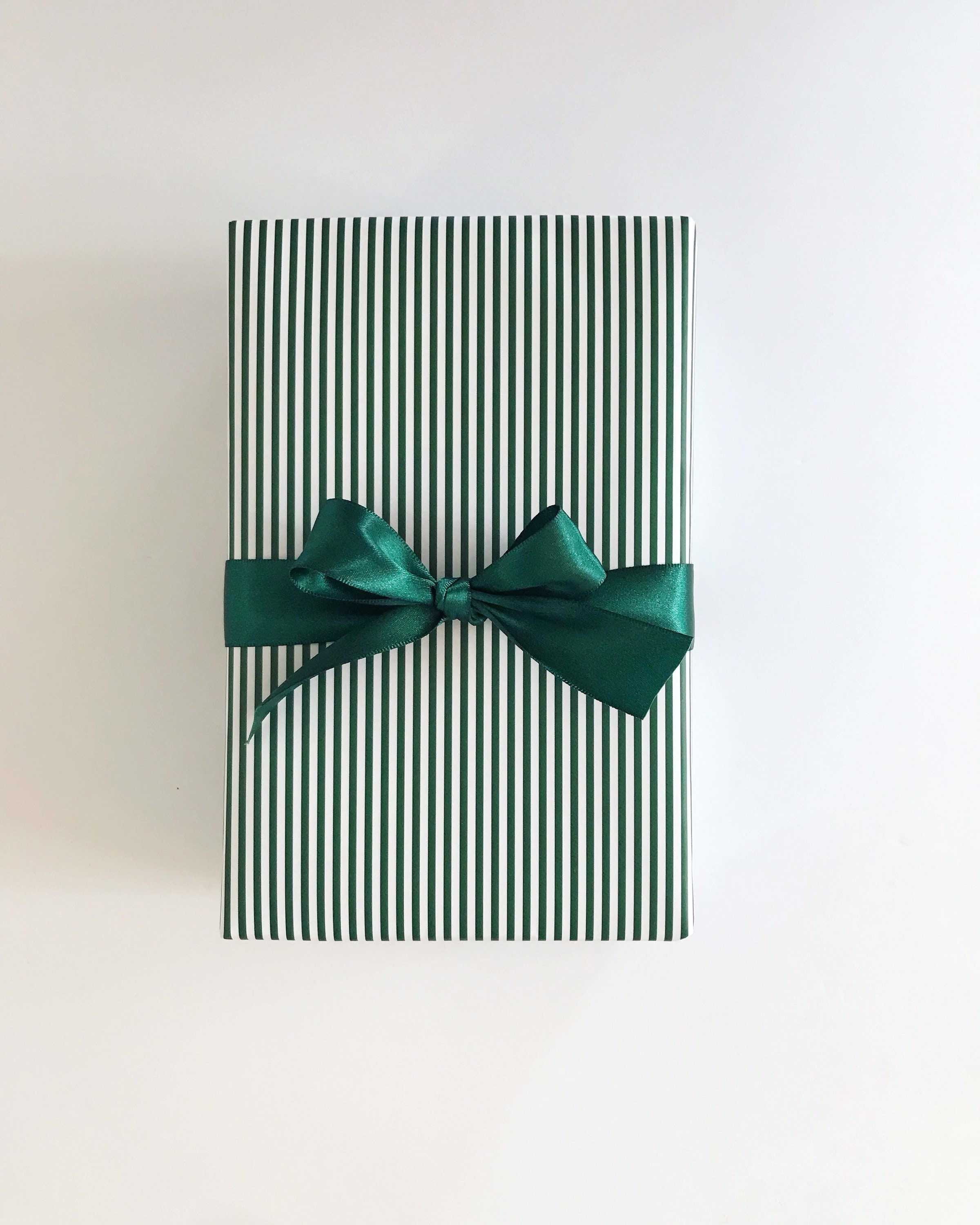 Wrapping Paper Hunter Pinstripe {gift Wrap, Birthday, Holiday ...