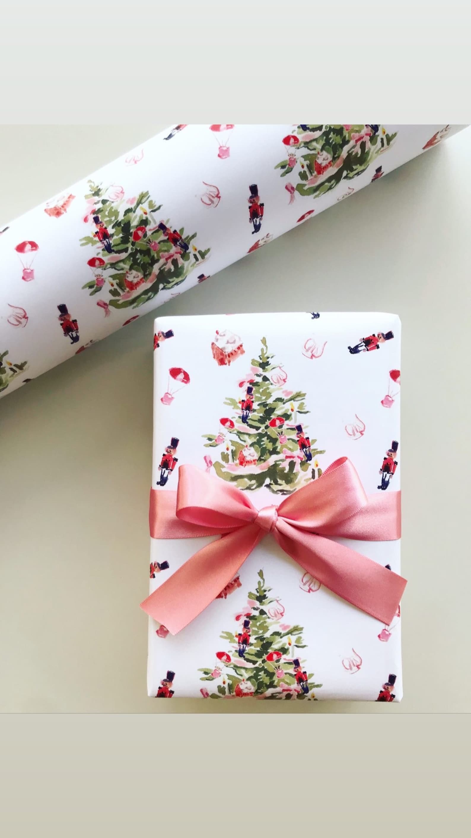 Wrapping Paper Nutcracker Toy Tree {christmas, Holiday, Gift Wrap} - Etsy